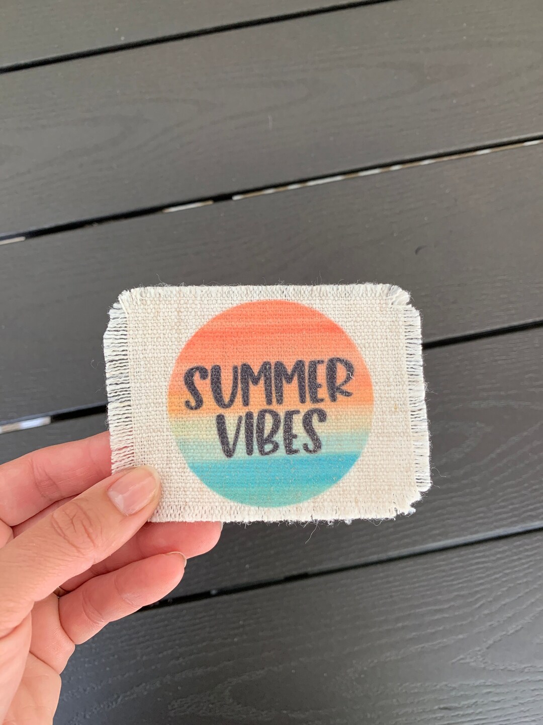 Summer Hat Patch, Custom Iron on Patch, Hat Patches for Women, Summer ...