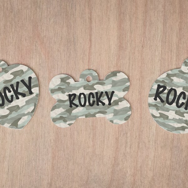 Camo Dog Tag - Etsy