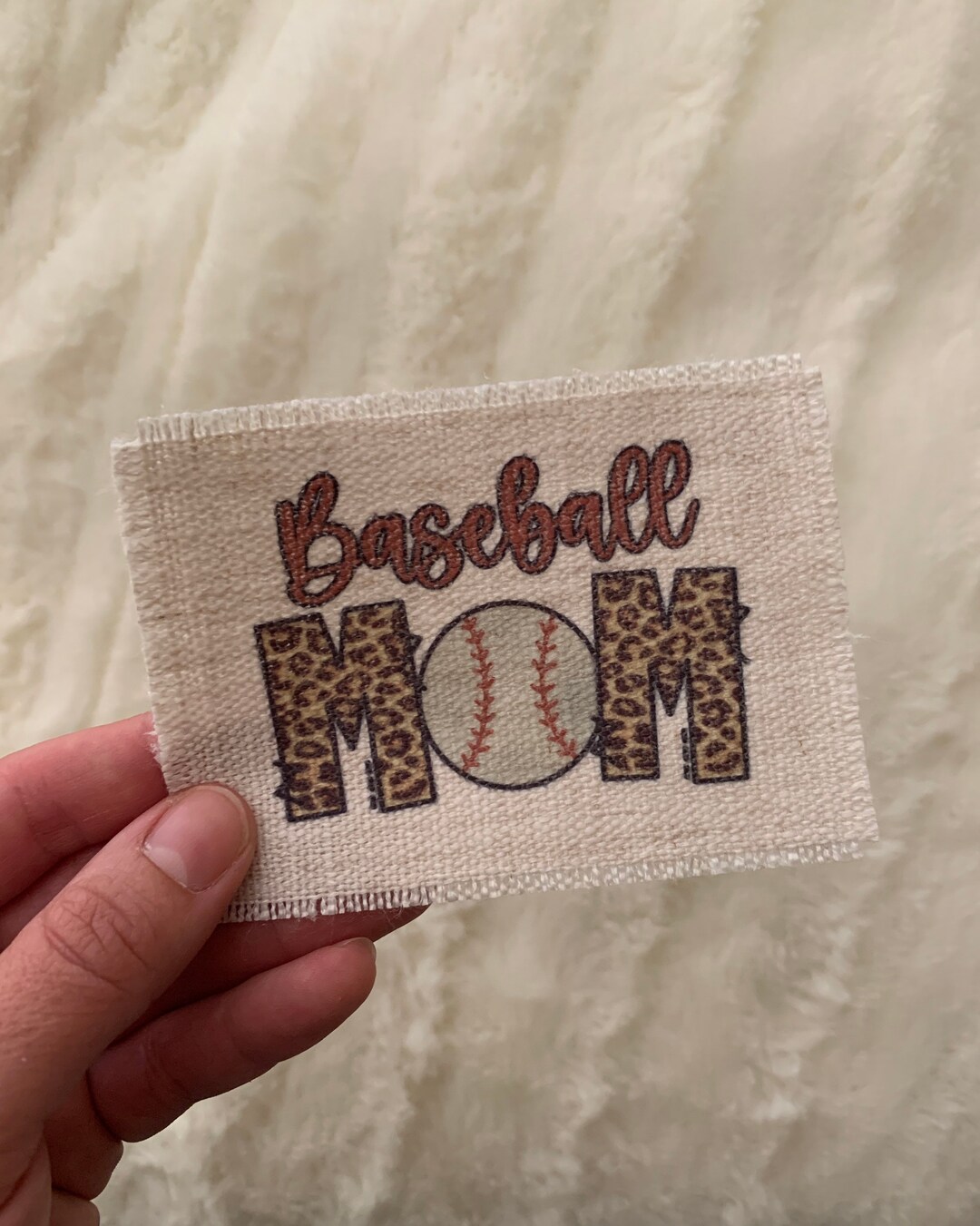 Baseball Mom Hat Patch, Women's Patch for Hat, Custom Iron on Patch ...