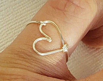 Finger Ring Heart - Etsy