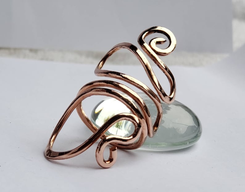 Adjustable Rings for Women. Index Middle Finger Ring. Spiral - Etsy