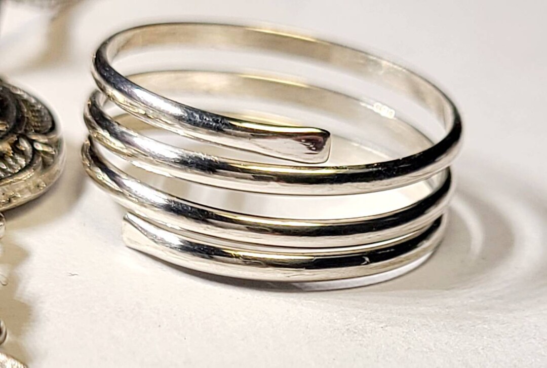 Adjustable Sterling Silver Bypass Ring for Women. Index Finger Ring ...