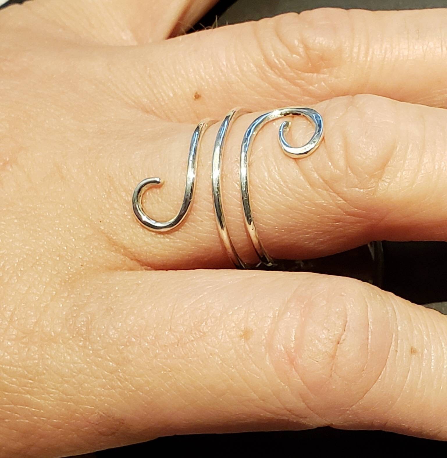 Silver Thumb Ring. Adjustable Rings For Women. Index Finger | Etsy