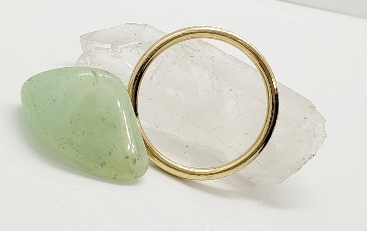 14K Gold Wedding Band. Index Finger Rings for Women. Pinky - Etsy Canada