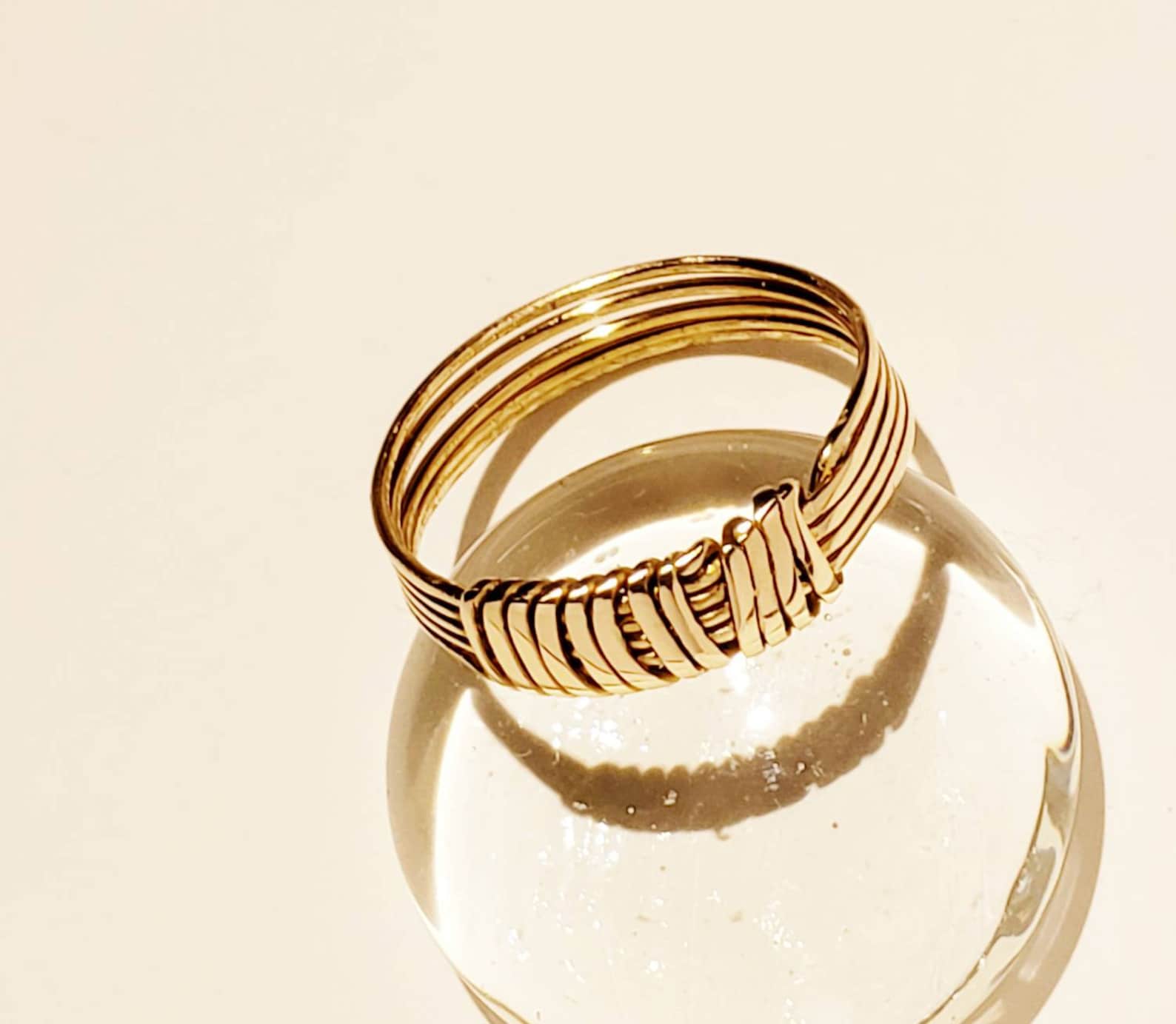 Gold Index Finger Ring. Wide Band. Womens Thumb. Men's - Etsy Canada