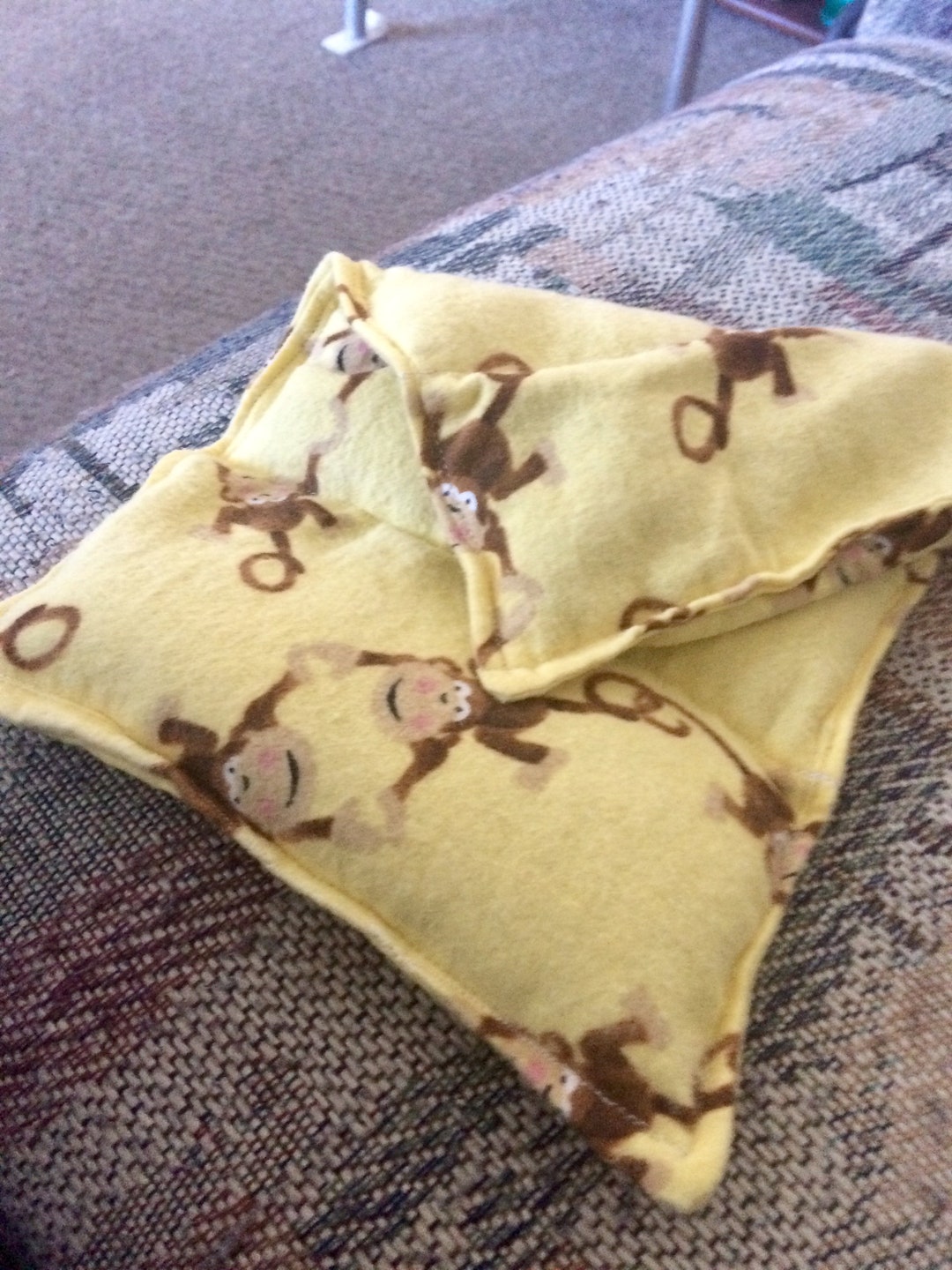 Lavender Flax Seed Heating Pad – Monkey Print Flannel, Heat Pack - Etsy