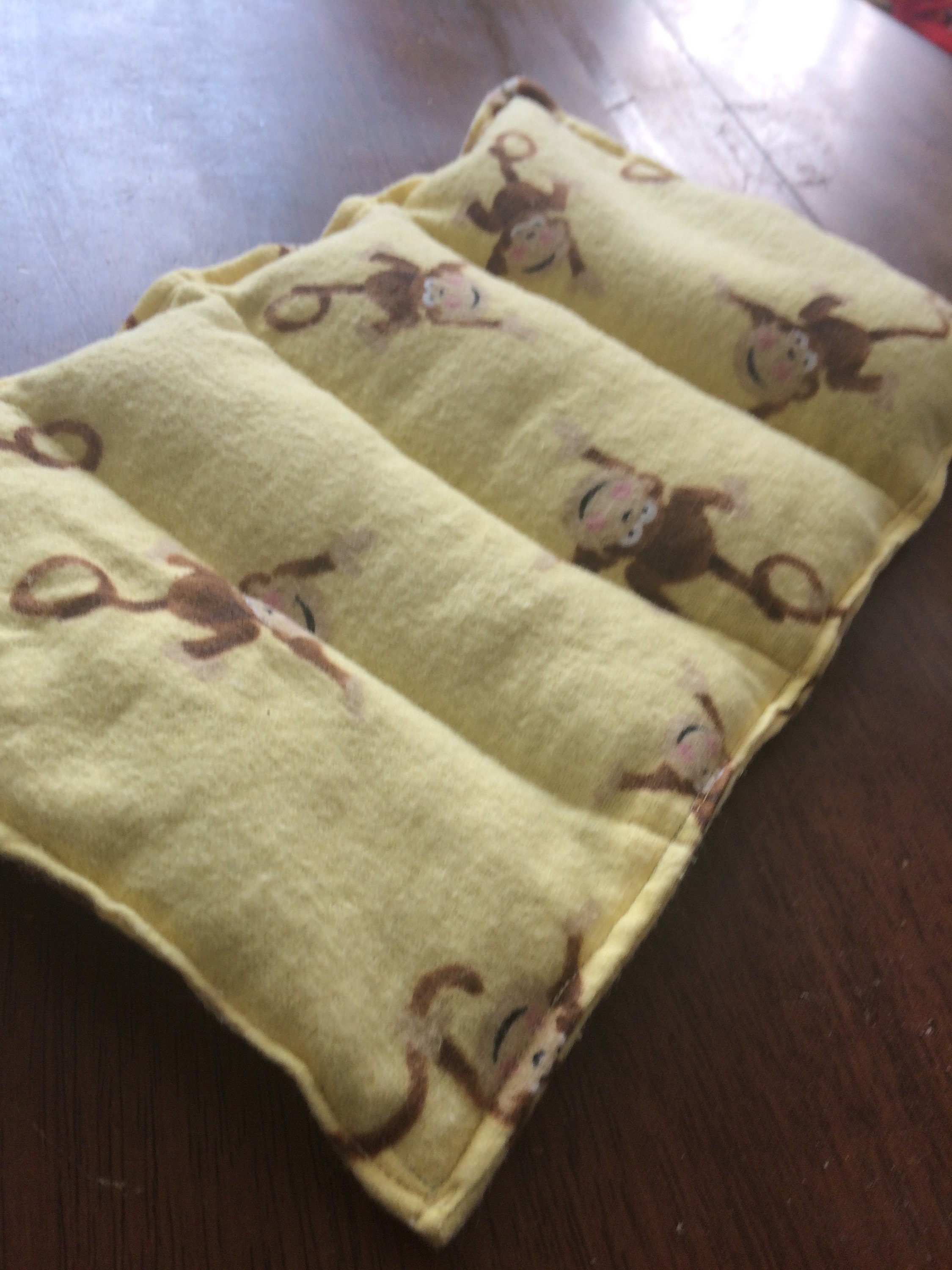 Lavender Flax Seed Heating Pad – Monkey Print Flannel, Heat Pack - Etsy