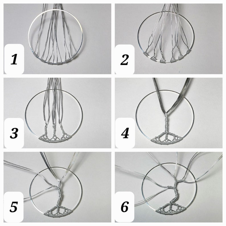 DIY Kit "tree of Life" Wire Tree on the Ring or Heart With Faceted ...