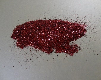 Ruby Red Glitter | Etsy