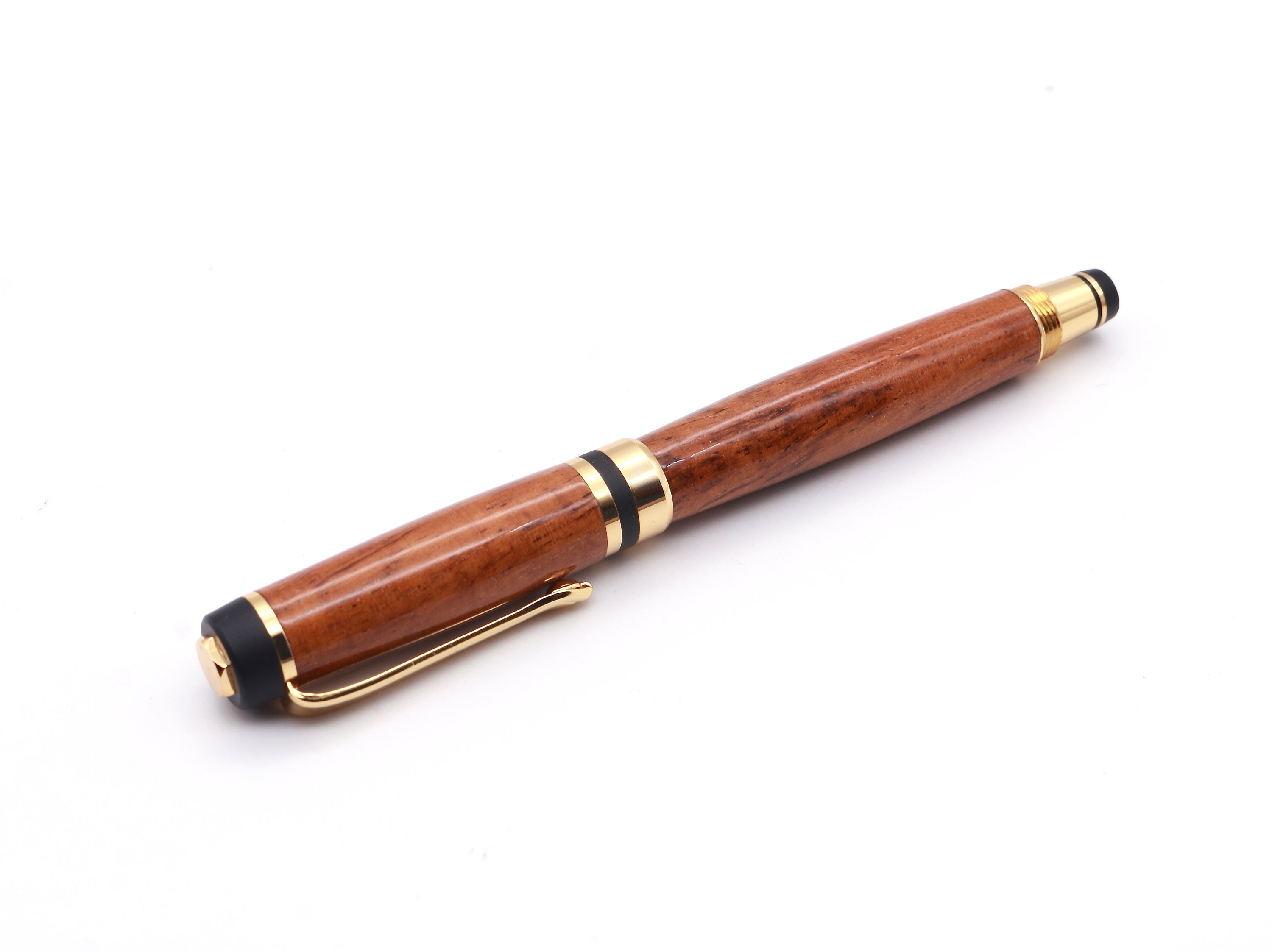 Wooden Fountain Pen, Handmade Fountain Pen Curly Koa Wood - Etsy