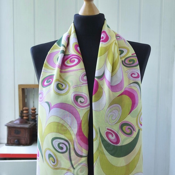 60s Scarf - Etsy