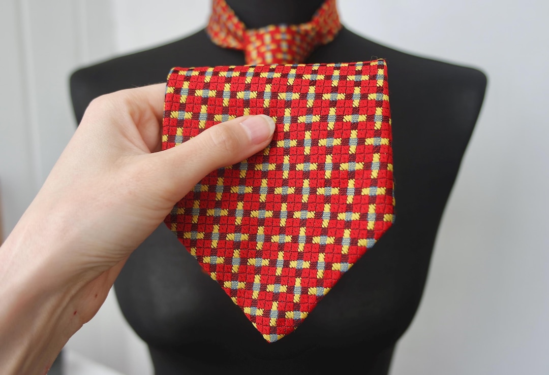 1970s Wide Kipper Tie by Prince Edward – Bold Graphic Check Pattern ...