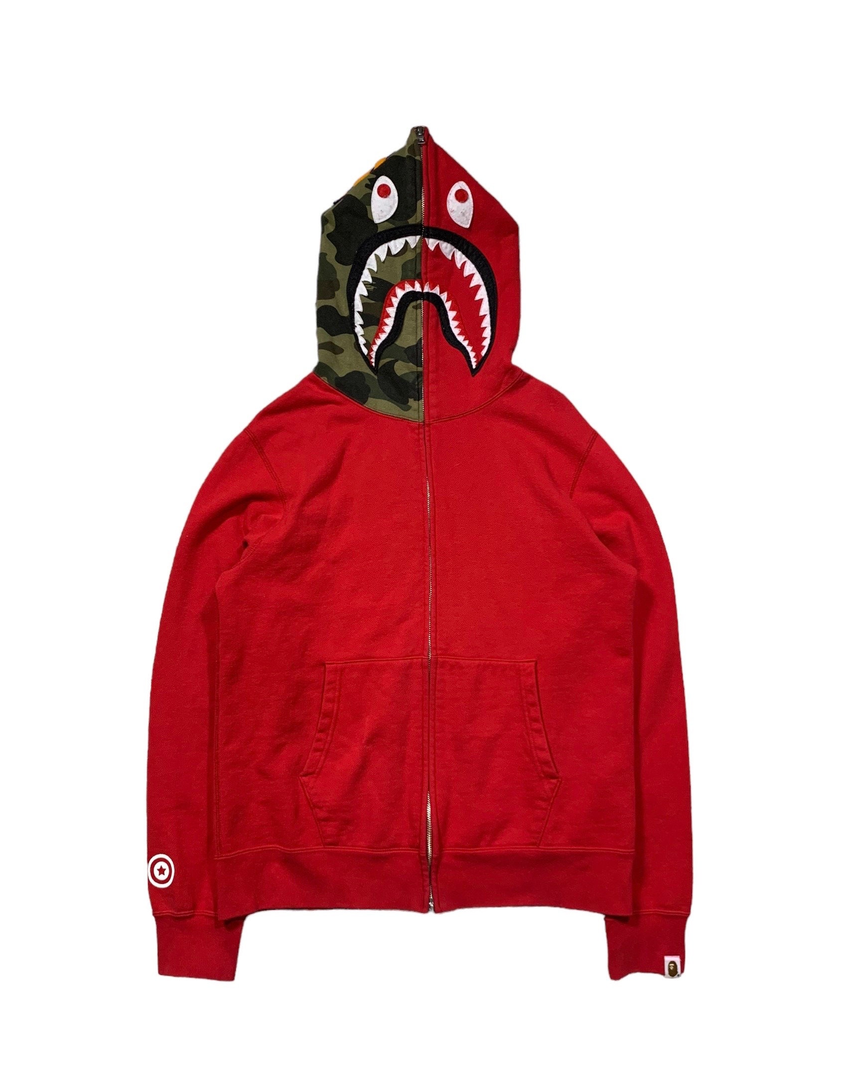 さらに値下げ！ BAPE STORM SHARK Shark Girls BAPE HOODIE Kids JACKET Zipper JR ...