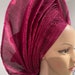 Elegant and Beautiful Wine Auto Gele - Etsy
