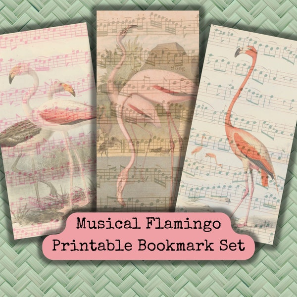 Musical Flamingos - Etsy