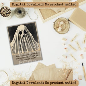 Life Advice From a Ghost Printable Printable Cards Spooky Junk Journal ...