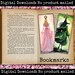 Wicked Bookmark Printable Set Ephemera Gift Tags Party Supplies ...