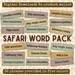 Printable Safari Phrases 36 Piece Set 1, Word Embellishments for Junk ...