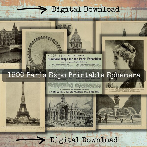 Paris Ephemera - Etsy