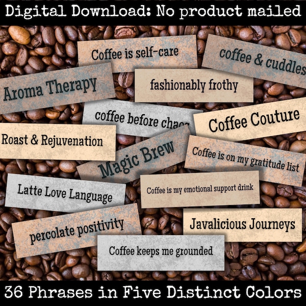 Coffee Word Art - Etsy