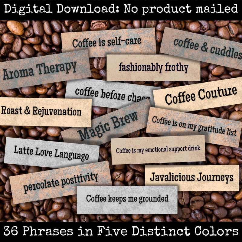 Coffee Word Art - Etsy