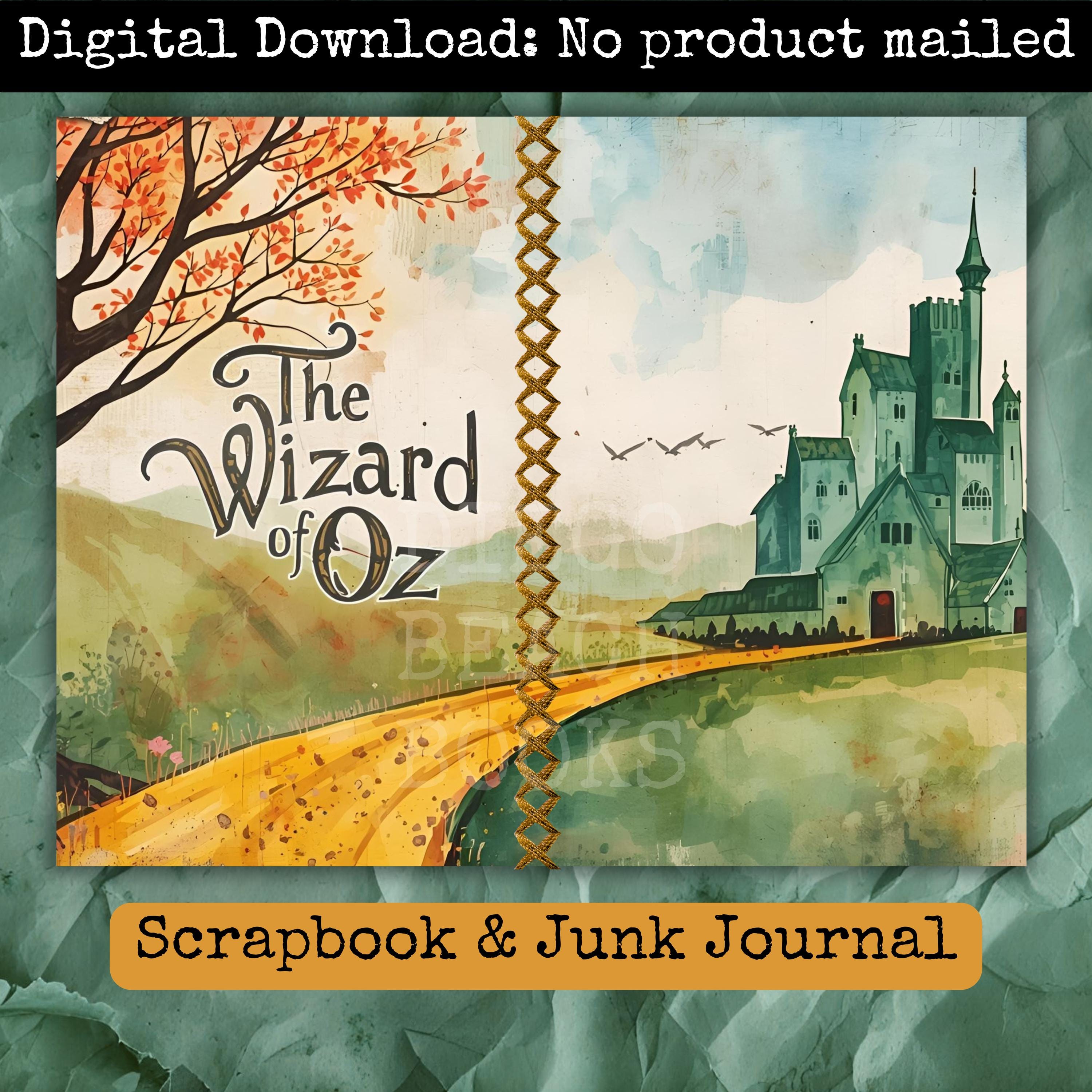 Wizard of Oz Junk Journal Kit Printable Scrapbook Pages - Etsy