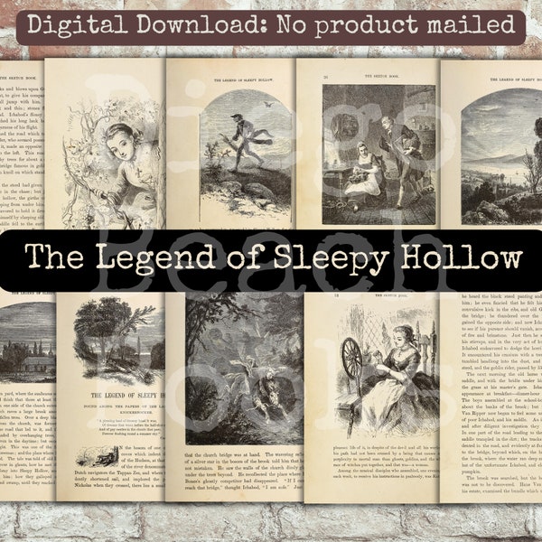 Legend of Sleepy Hollow Printables - Etsy
