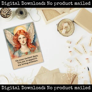 Advice From an Angel Printable Cards Angel Ephemera Junk Journal Kit ...