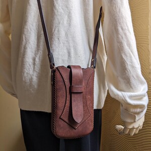 Leather Phone Pouch PDF Pattern | Handmade Crossbody Bag Design ...