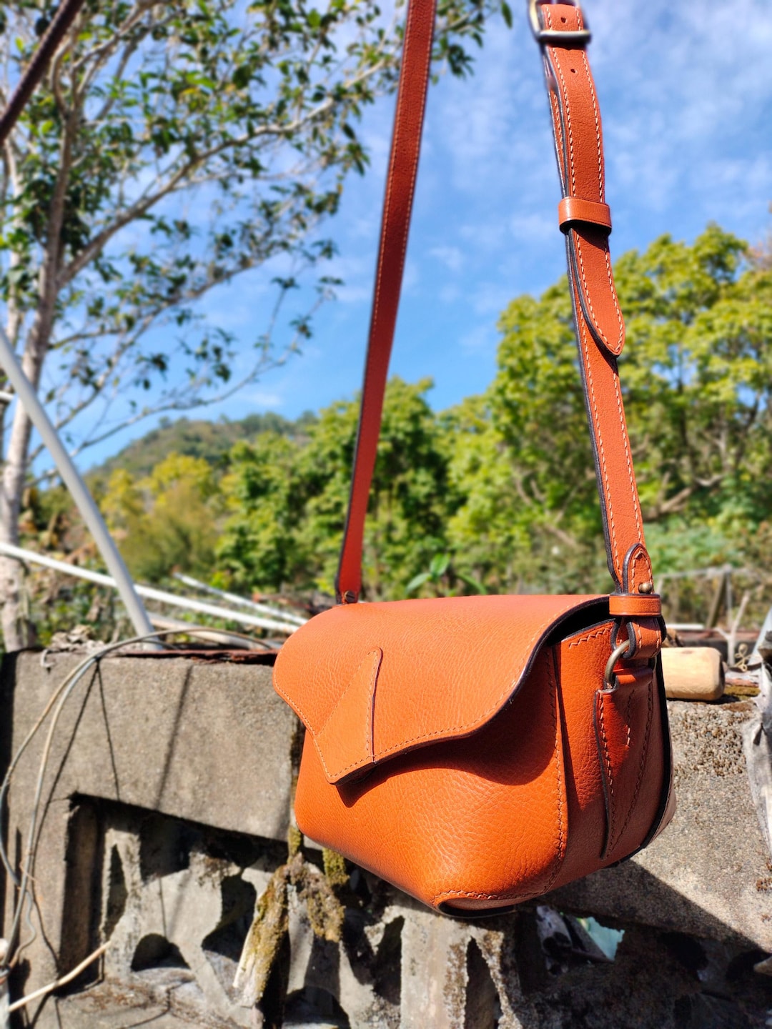 Leather Shoulder Bag Build Along PDF Pattern With Tutorial Video - Etsy