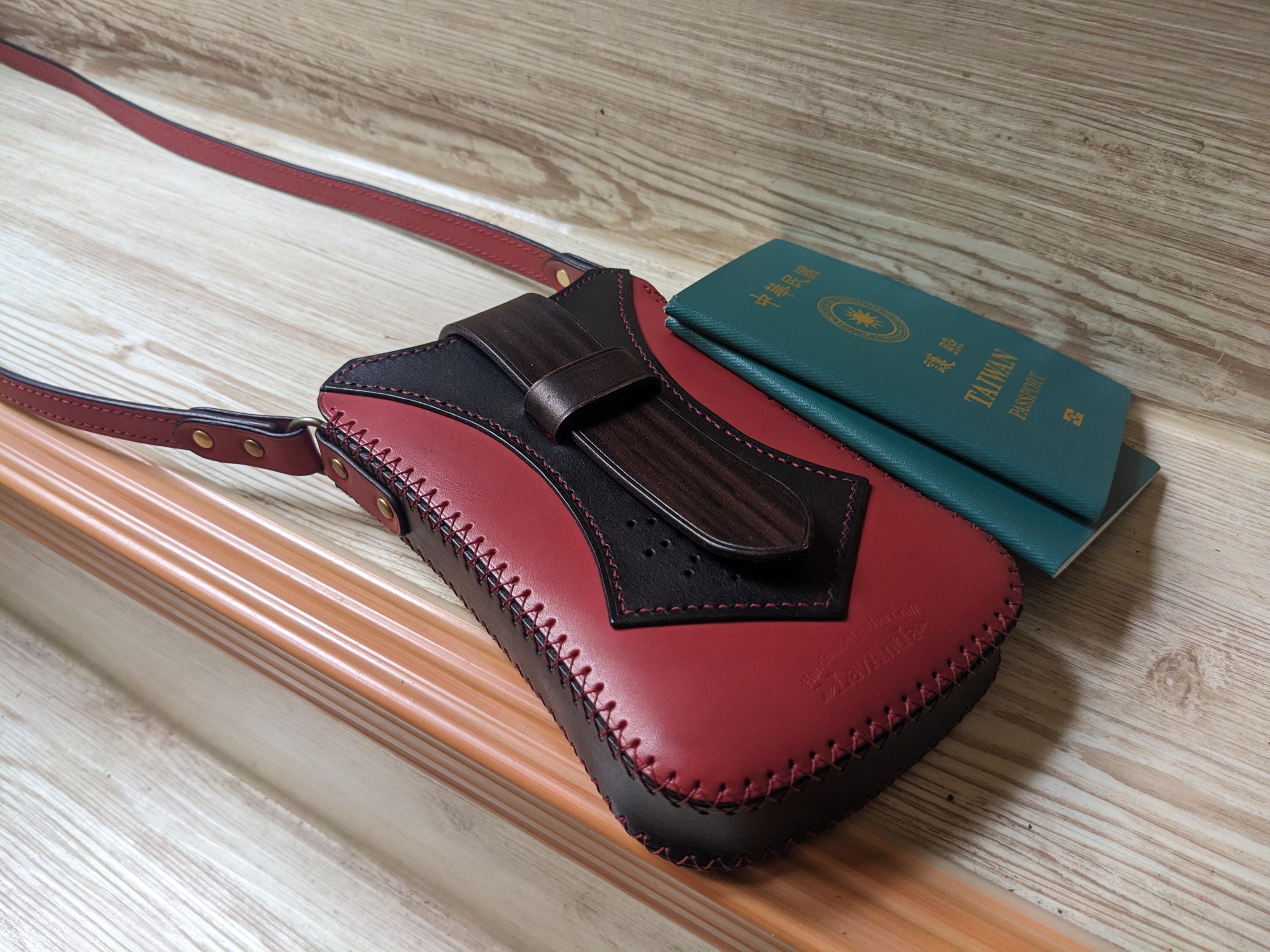 Leather Phone Pouch PDF Pattern | Handmade Crossbody Bag Design ...