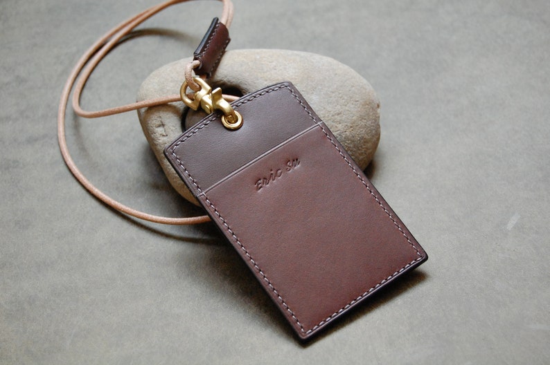 Leather Exquisite ID Card Holder Pattern With Video Tutorial | Etsy