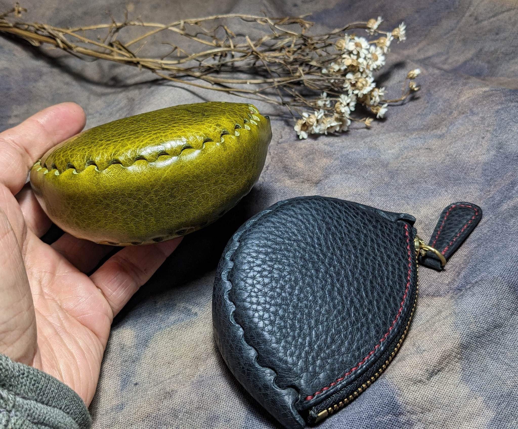 3 Types Scallop Zip Purse PDF Pattern/with Tutorial/hole Spacing 3.38mm ...