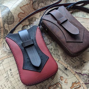 Leather Phone Pouch PDF Pattern | Handmade Crossbody Bag Design ...