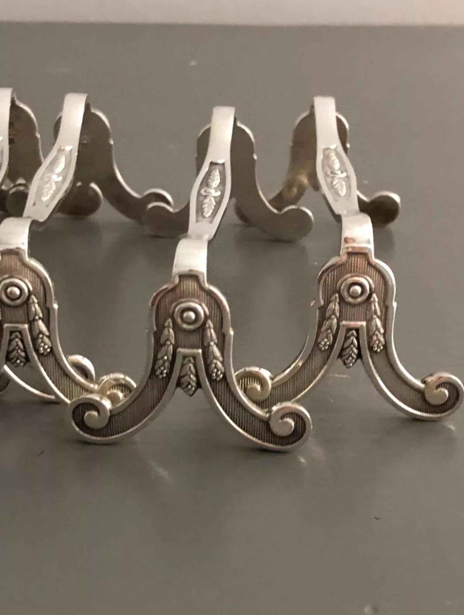 Christofle Silver Plated Knives Rests Set 12 Pcs for 12 Table Settings ...