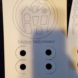 Student and Classmate Halloween Gift Coloring Card for Kids, Halloween ...