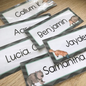 Editable Classroom Name Tags | Australian Animal Classroom Labels ...