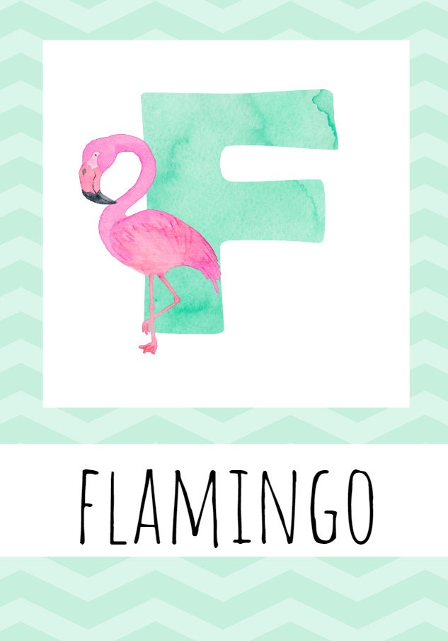 Animal Alphabet Poster - Chevron Classroom Alphabet - Animal Classroom ...