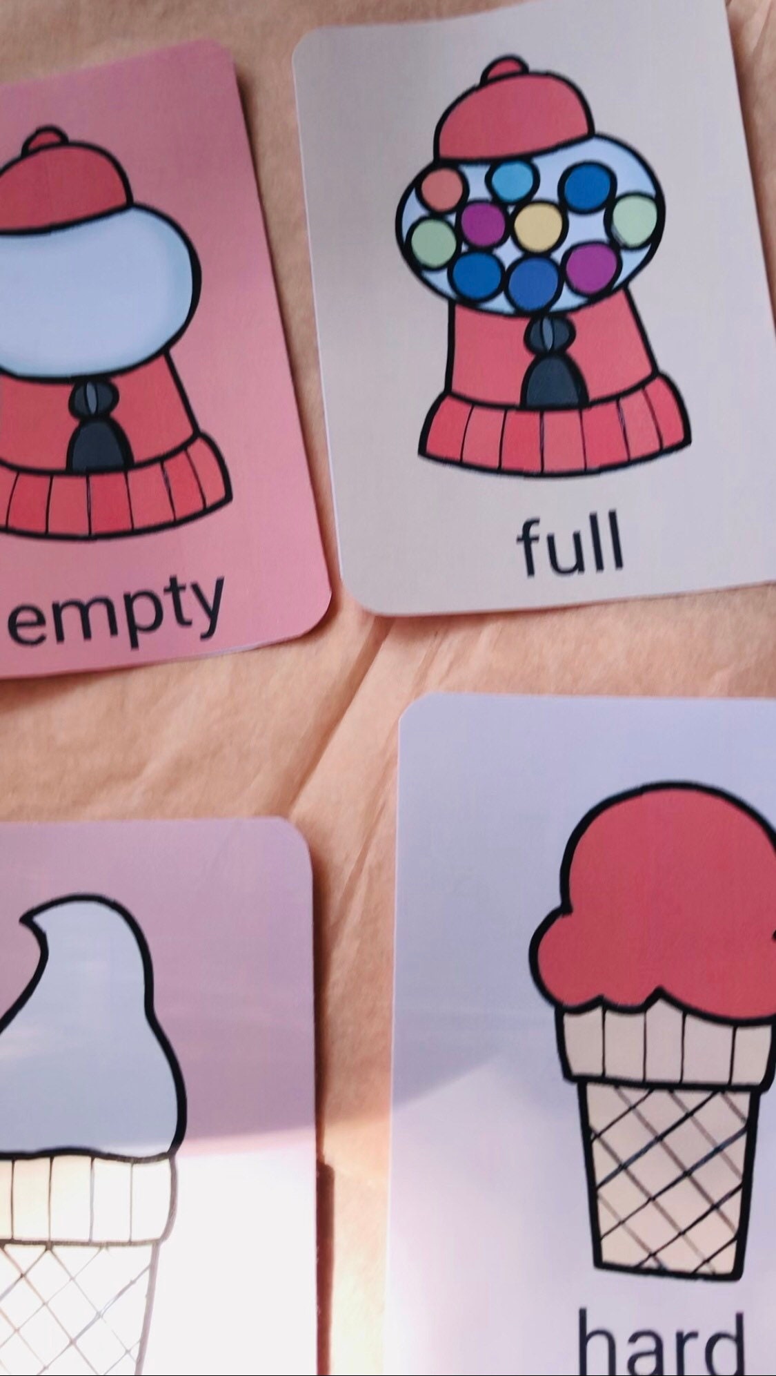 Antonyms Flashcard Antonyms Memory Game Literacy Game - Etsy