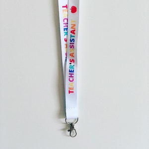 Teacher Lanyard, Classroom Job Lanyards, Teacher Assistant Lanyard ...