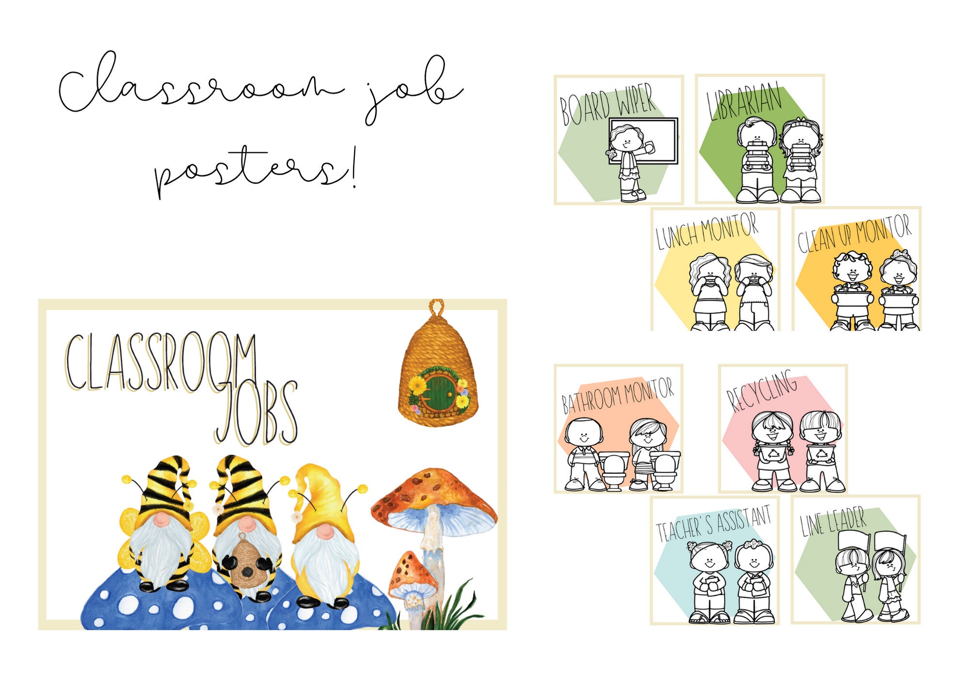 Bee Themed Classroom, Sunflower Classroom Decor, Gnomes Classroom ...
