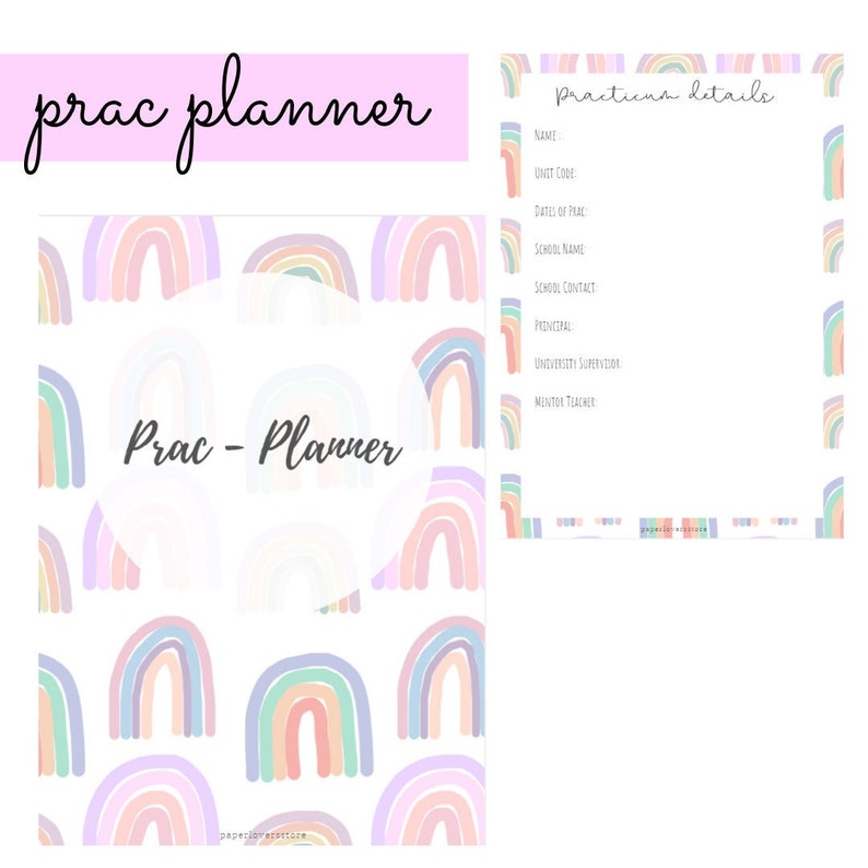 Prac Planner, Pre - Service Teacher Planner, Practicum Planner, Meet ...