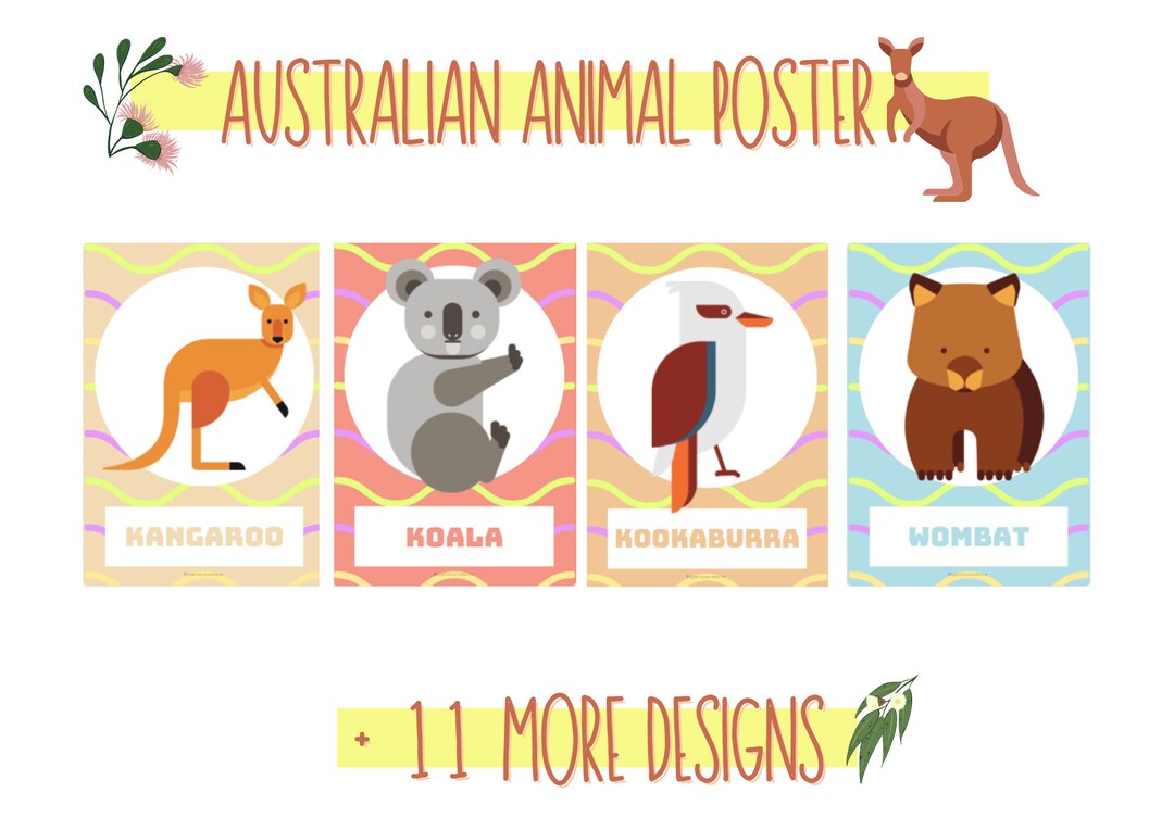 Australian Animal Poster, Classroom Poster, Australian Classroom Poster ...
