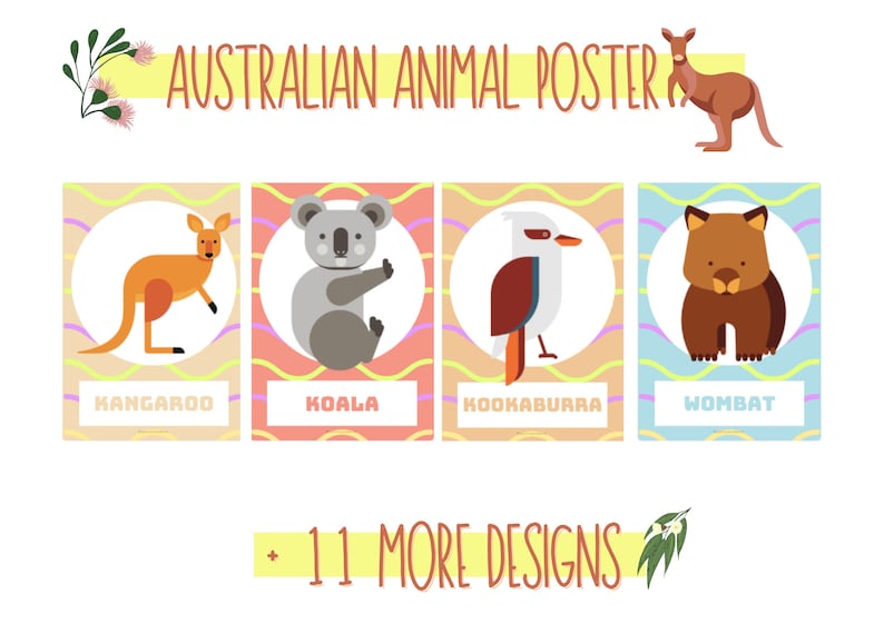 Australian Animal Poster, Classroom Poster, Australian Classroom Poster ...