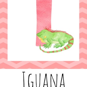 Animal Alphabet Poster - Chevron Classroom Alphabet - Animal Classroom ...