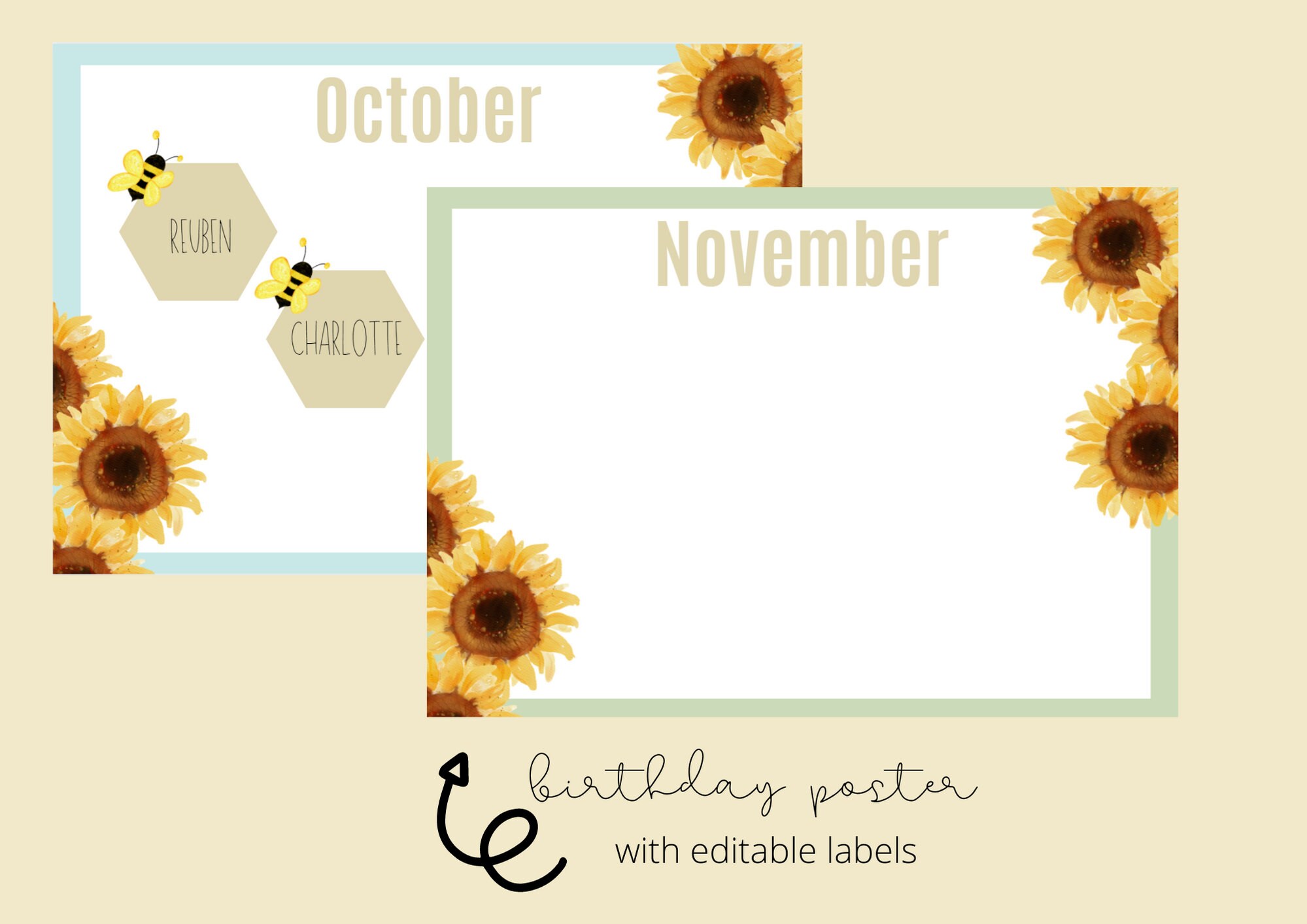 Bee themed classroom sunflower classroom decor gnomes | Etsy