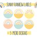 Pastel Boho Rainbow Editable Label, Editable Label, Rainbow Editable ...