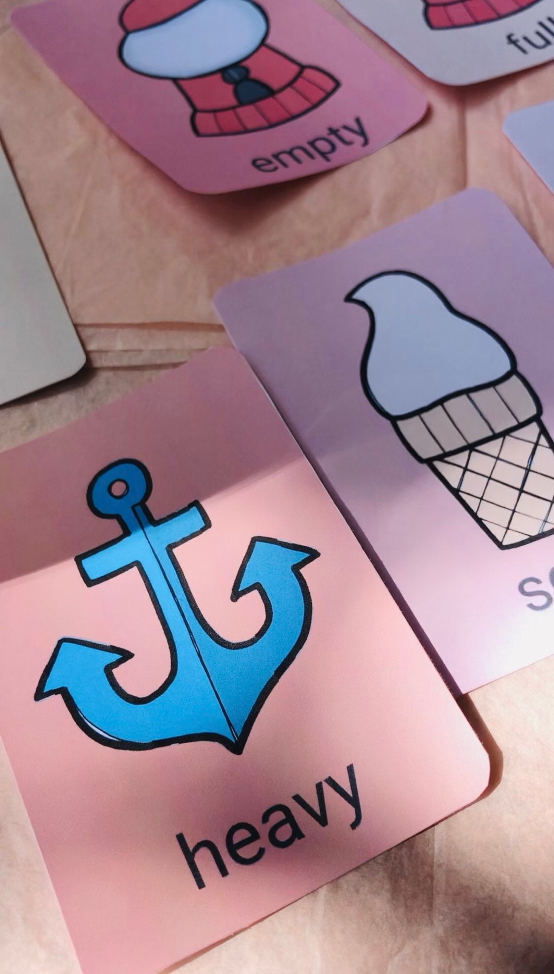 Antonyms Flashcard Antonyms Memory Game Literacy Game - Etsy