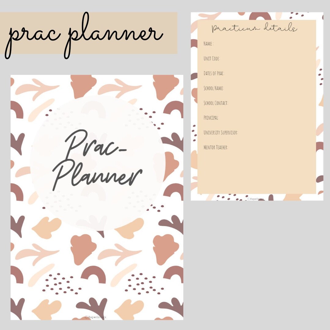 Prac Planner, Pre Service Teacher Planner, Practicum Planner, Meet the ...