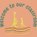 Australian Outback Themed Welcome Sign. Kangaroo Classroom Sign ...